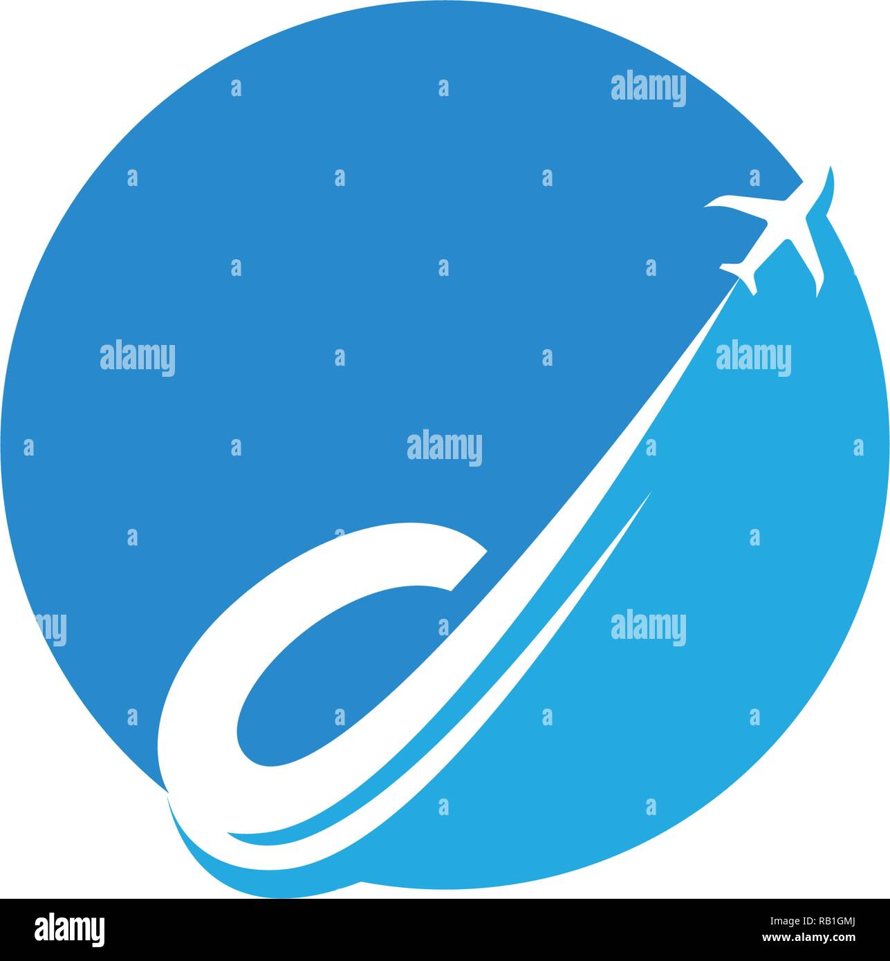 Airplane fly logo and symbols vector template app Stock Vector Image ...