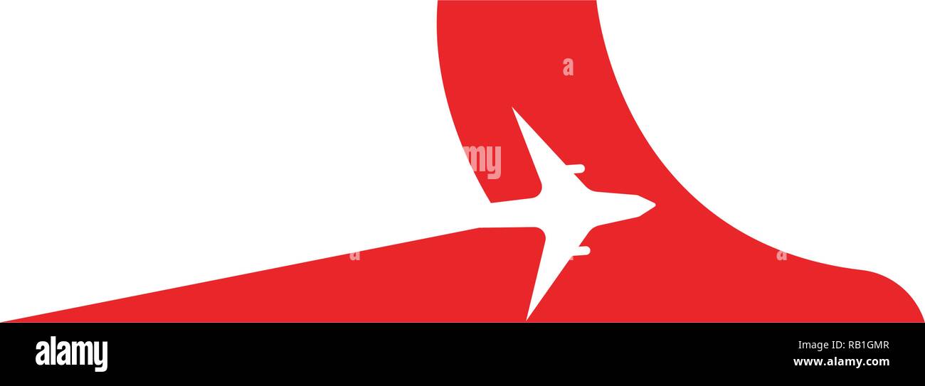 Airplane fly logo and symbols vector template app Stock Vector Image ...