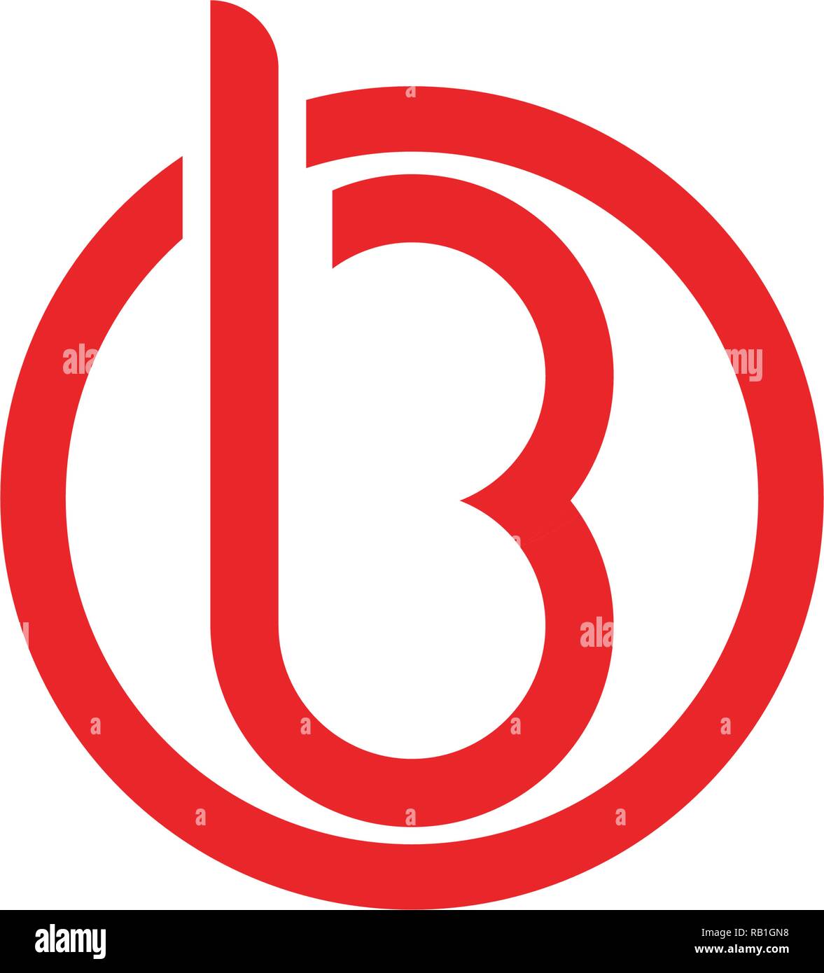 B Letter with shield logo template Stock Vector Image & Art - Alamy