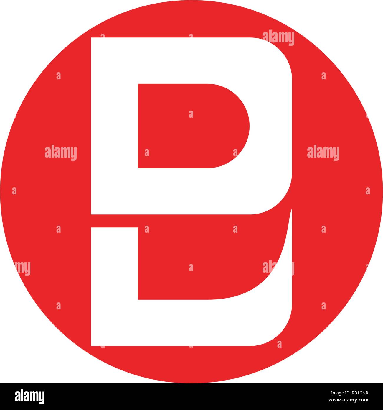B Letter with shield logo template Stock Vector Image & Art - Alamy