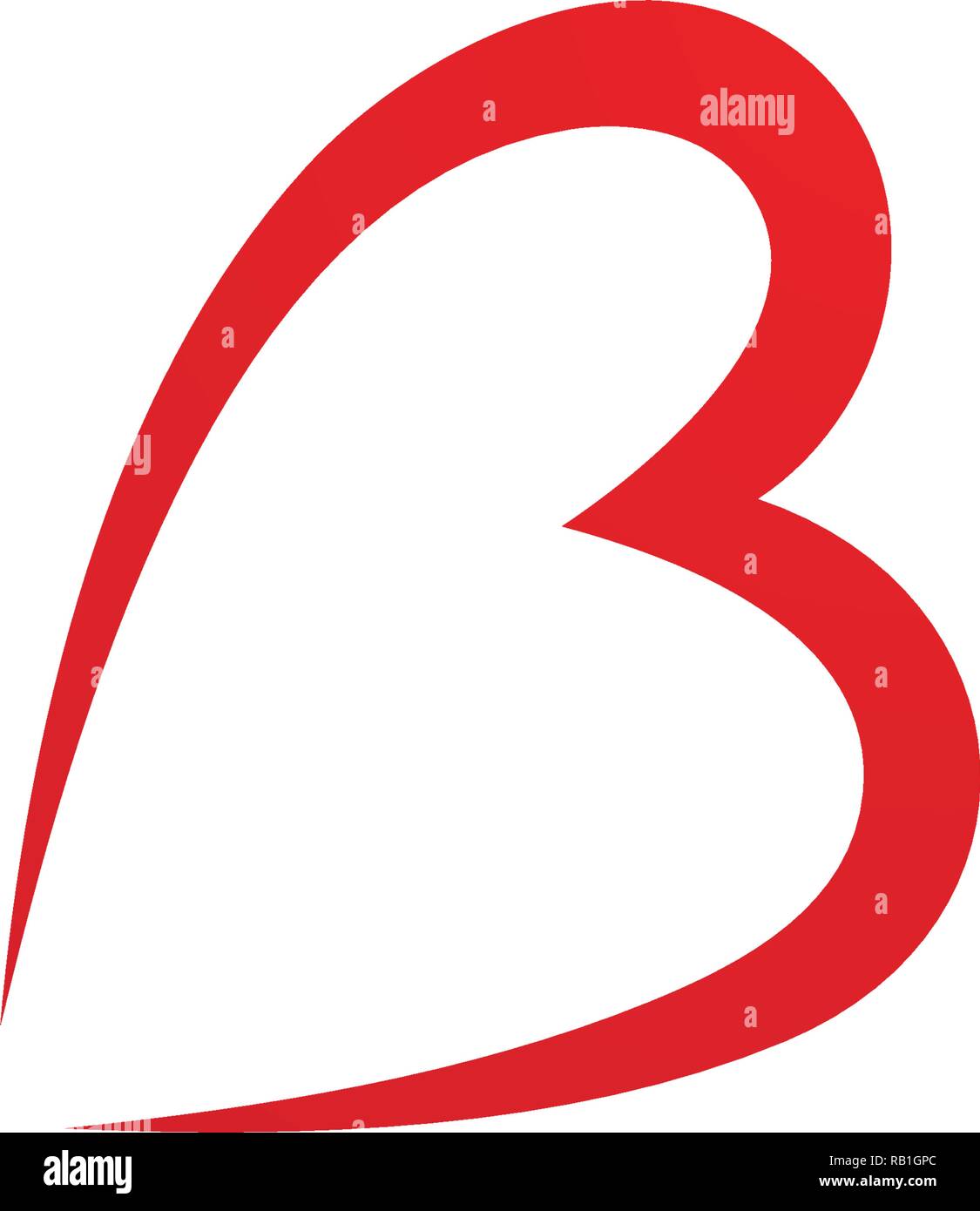 B Letter with shield logo template Stock Vector Image & Art - Alamy