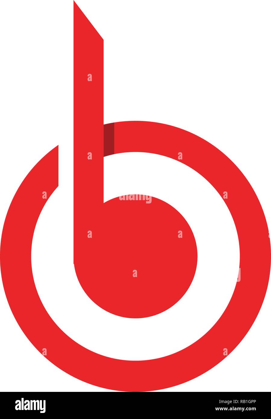 B Letter with shield logo template Stock Vector Image & Art - Alamy