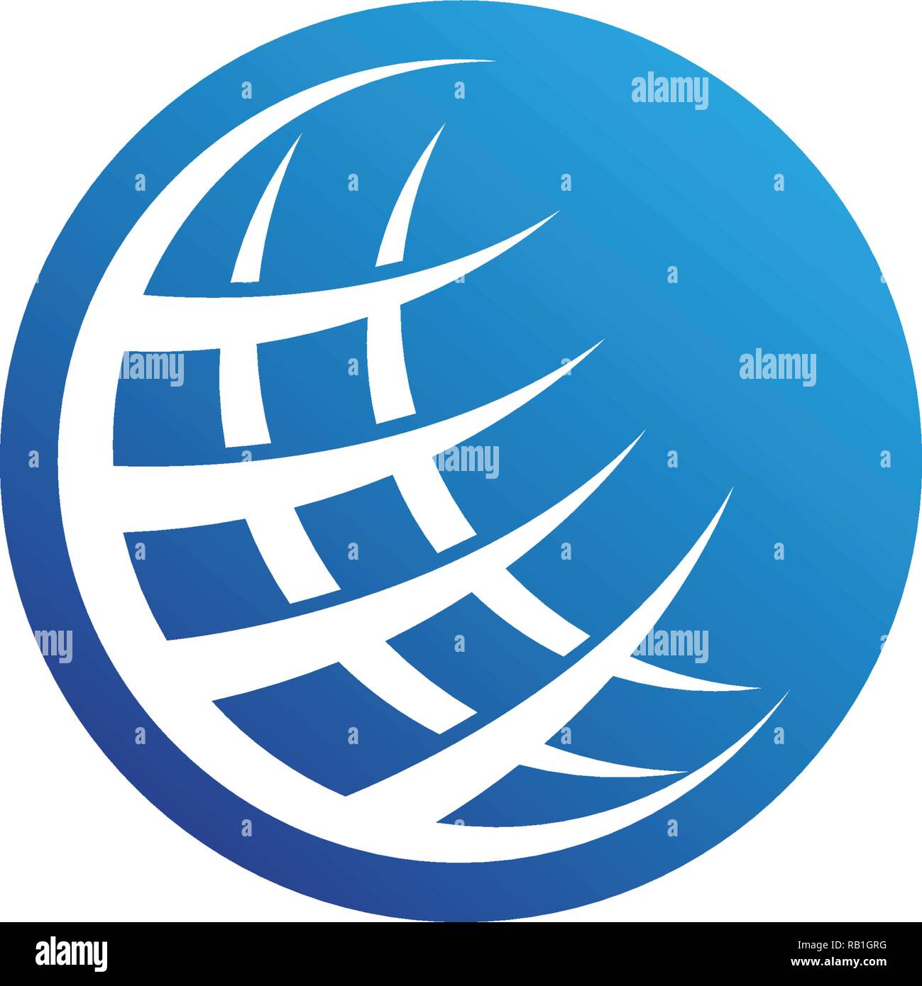 Wire World Logo Template vector illustration Stock Vector Image & Art ...