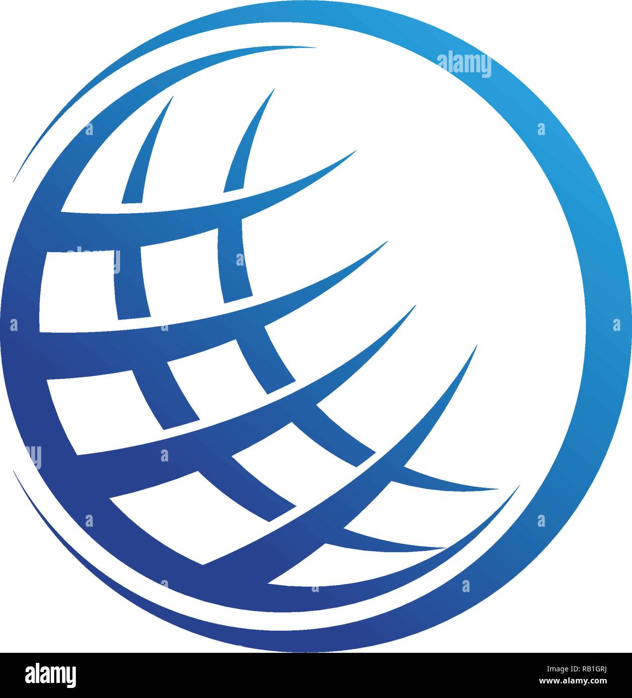 Wire World Logo Template vector illustration Stock Vector Image & Art ...