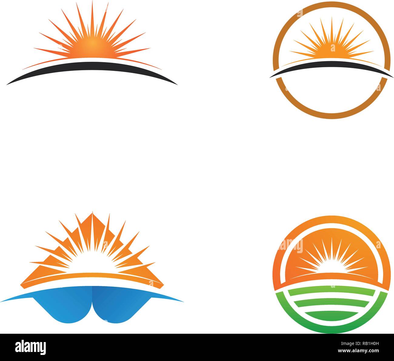 Sun logo hi-res stock photography and images - Alamy