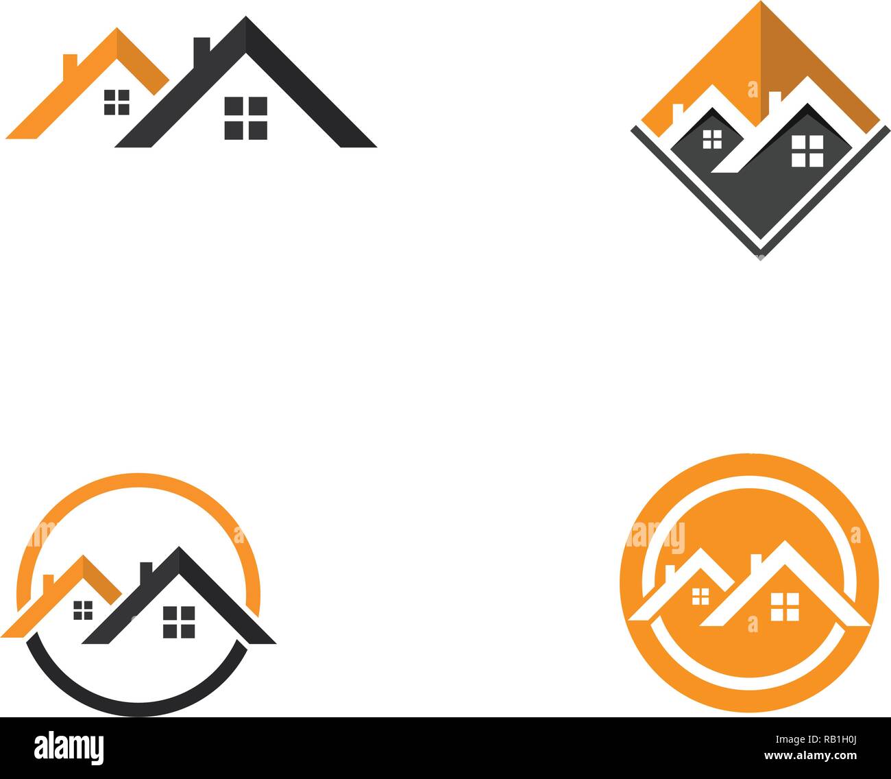 Home and building logo and symbol vector Stock Vector Image & Art - Alamy