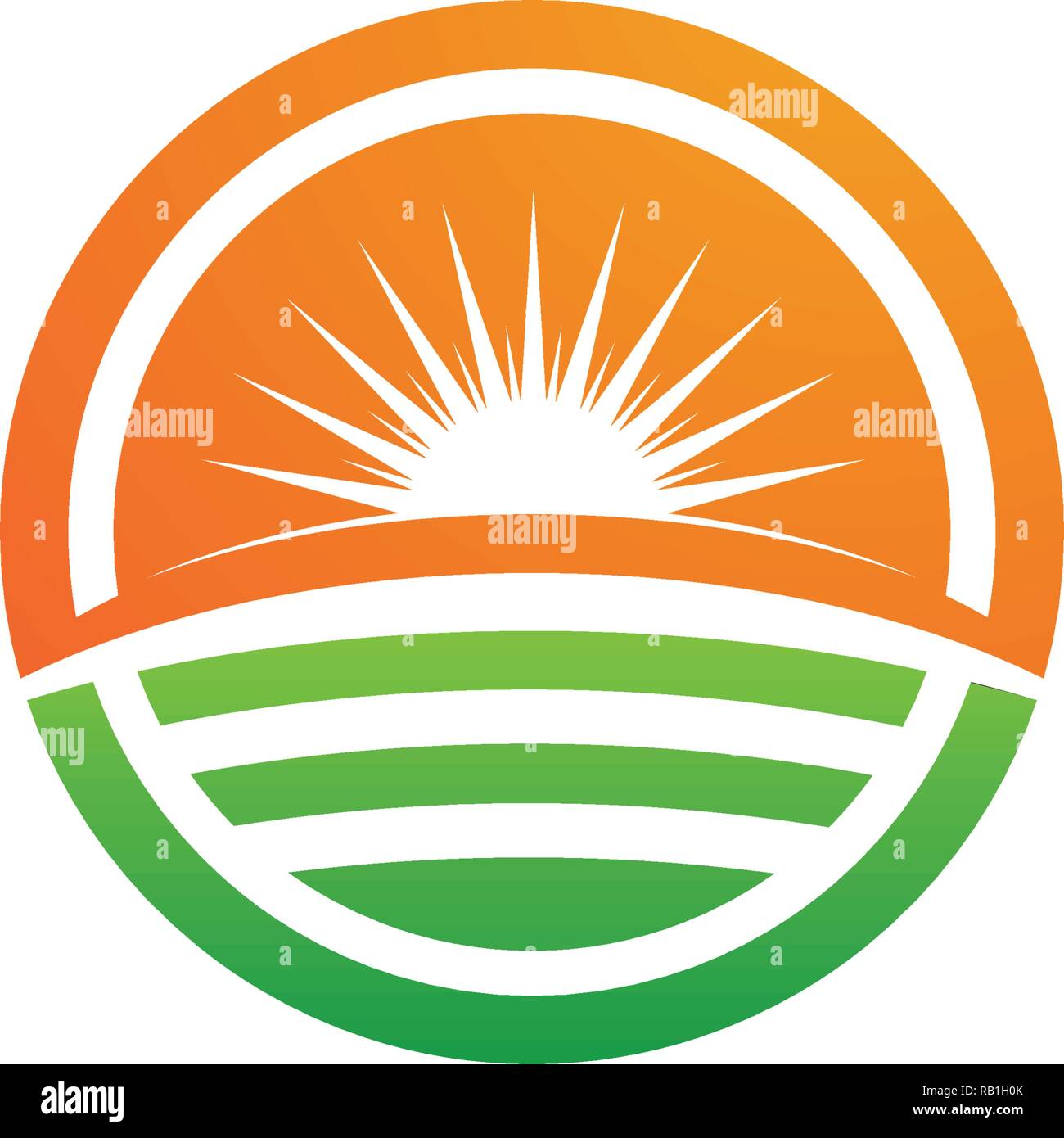 Sun logo and symbol vector Stock Vector Image & Art - Alamy