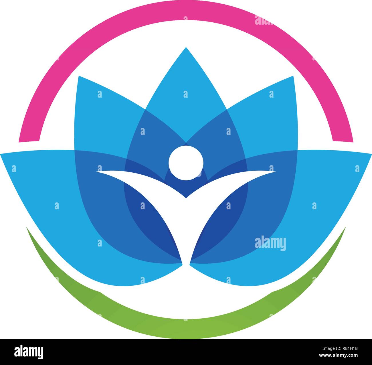 Lotus people logo and symbols template vector Stock Vector Image & Art ...