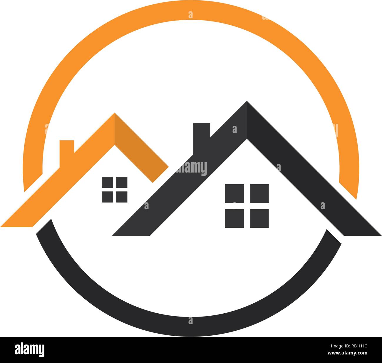 Home and building logo and symbol vector Stock Vector Image & Art - Alamy