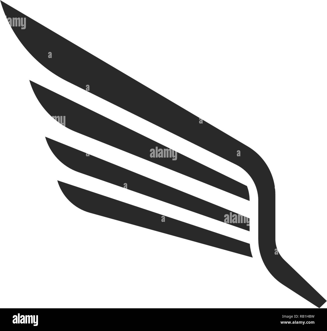 Wing bird logo and symbol vector Stock Vector Image & Art - Alamy