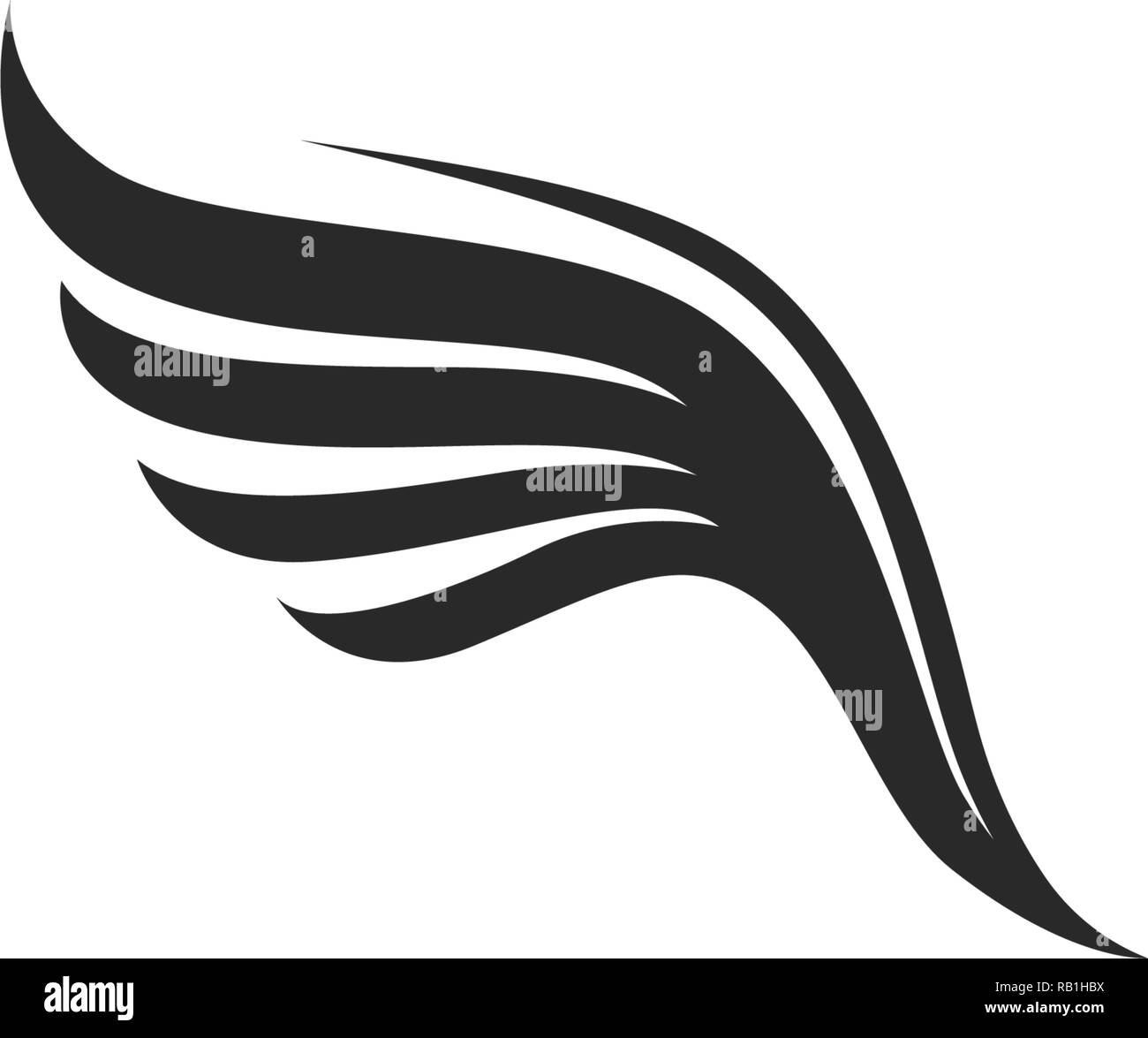 Wing bird logo and symbol vector Stock Vector Image & Art - Alamy