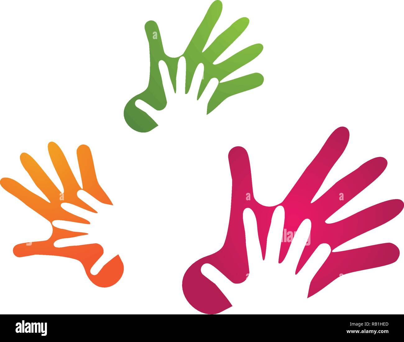 Three finger symbols Stock Vector Images - Alamy