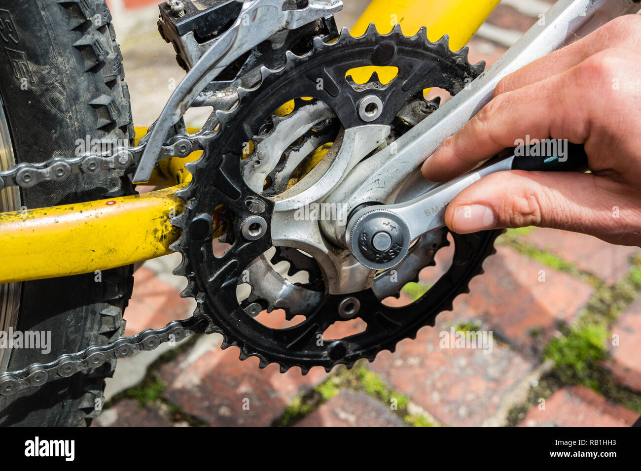 MTB Bicycle repair Stock Photo - Alamy