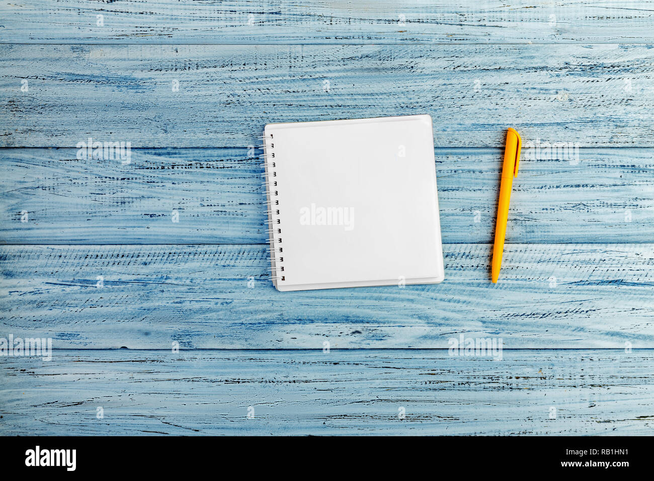 blank note book for list or text on wooden rustic background with ...