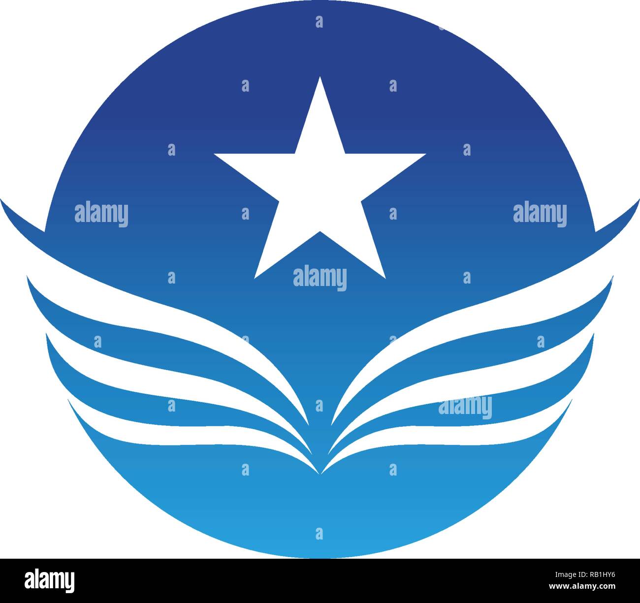 Wings bird sign abstract template icons app Stock Vector Image & Art ...