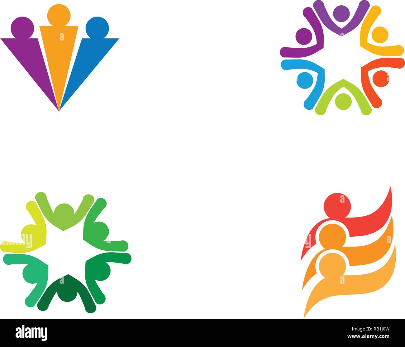 Community people care logo and symbols template Stock Vector Image ...