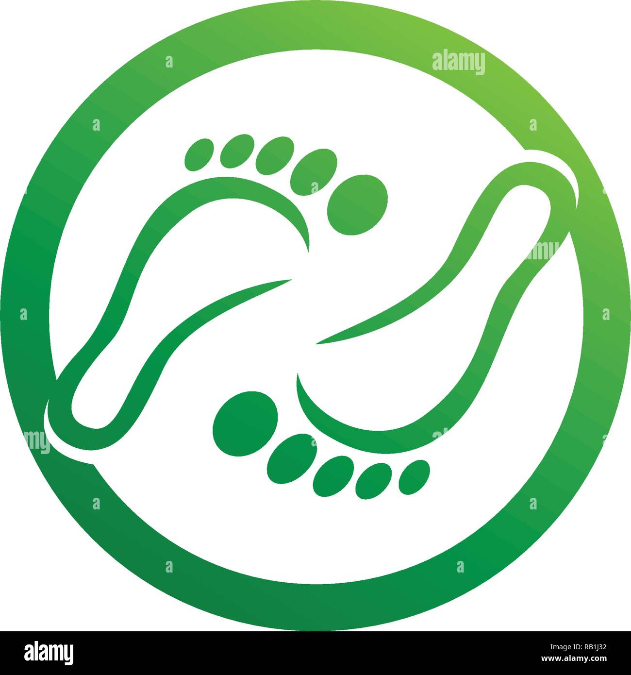 foot Logo Template Stock Vector Image & Art - Alamy