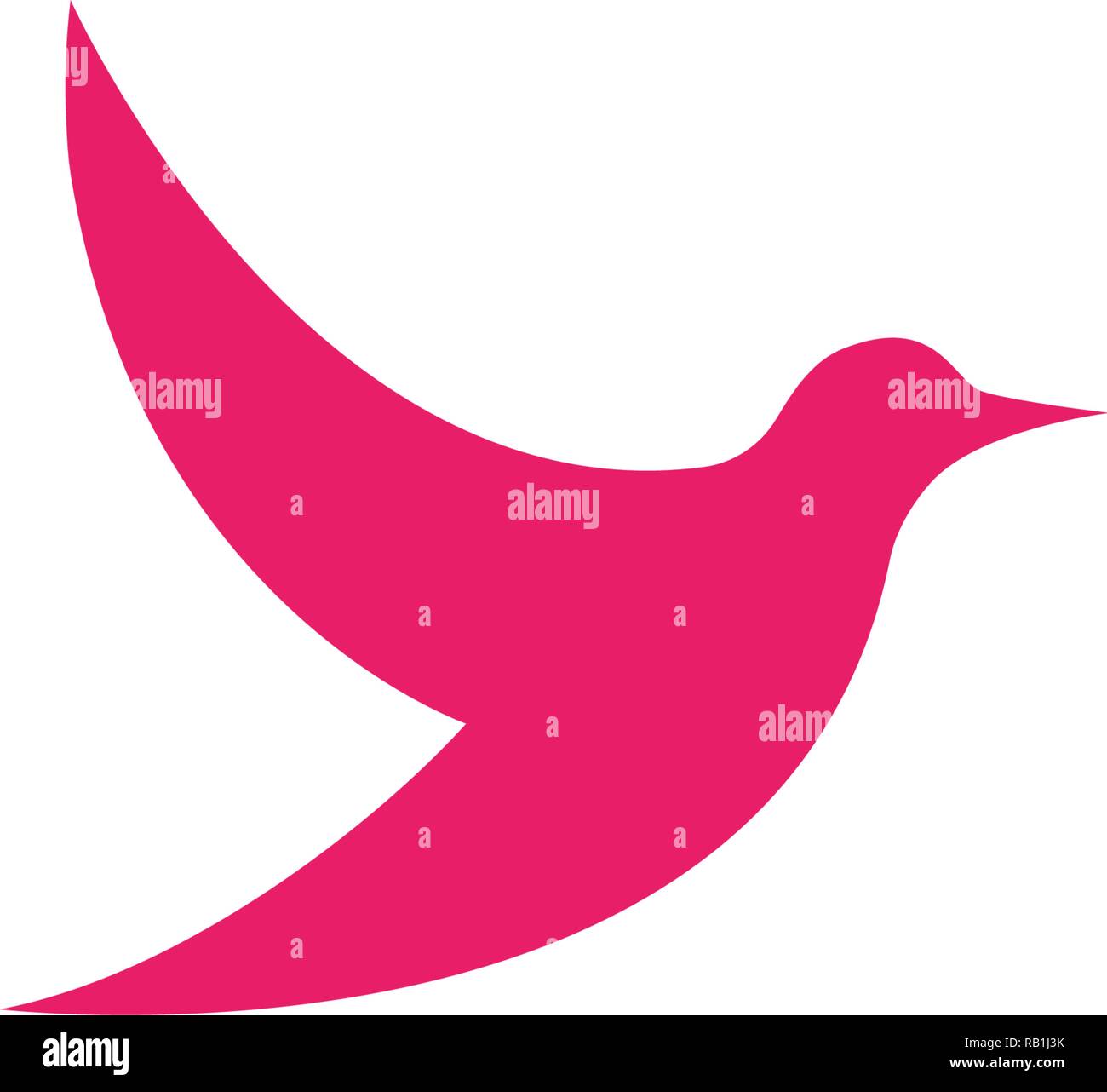 Bird wing Dove Logo Template vector illustration Stock Vector Image ...