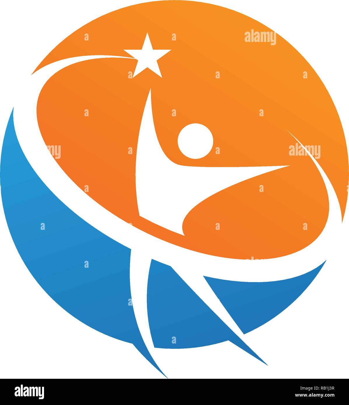 Star success people template vector icon illustration design Stock ...