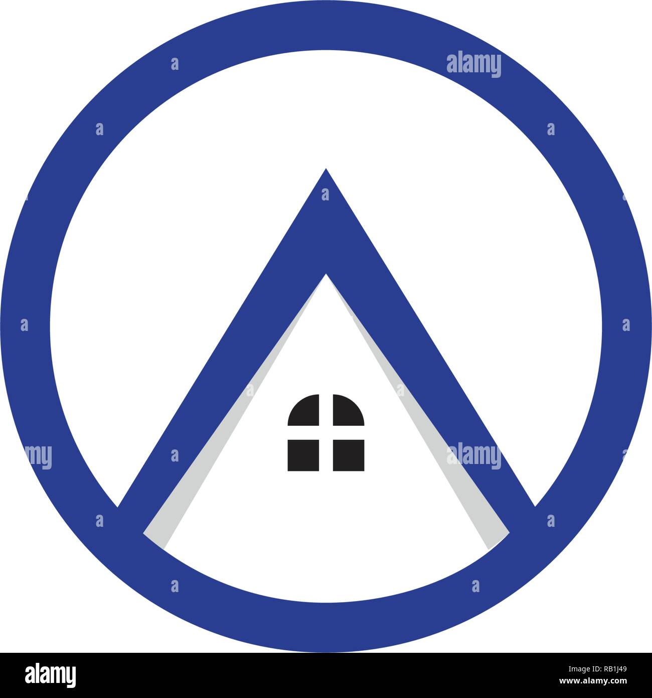 home buildings and symbols icons template Stock Vector Image & Art - Alamy