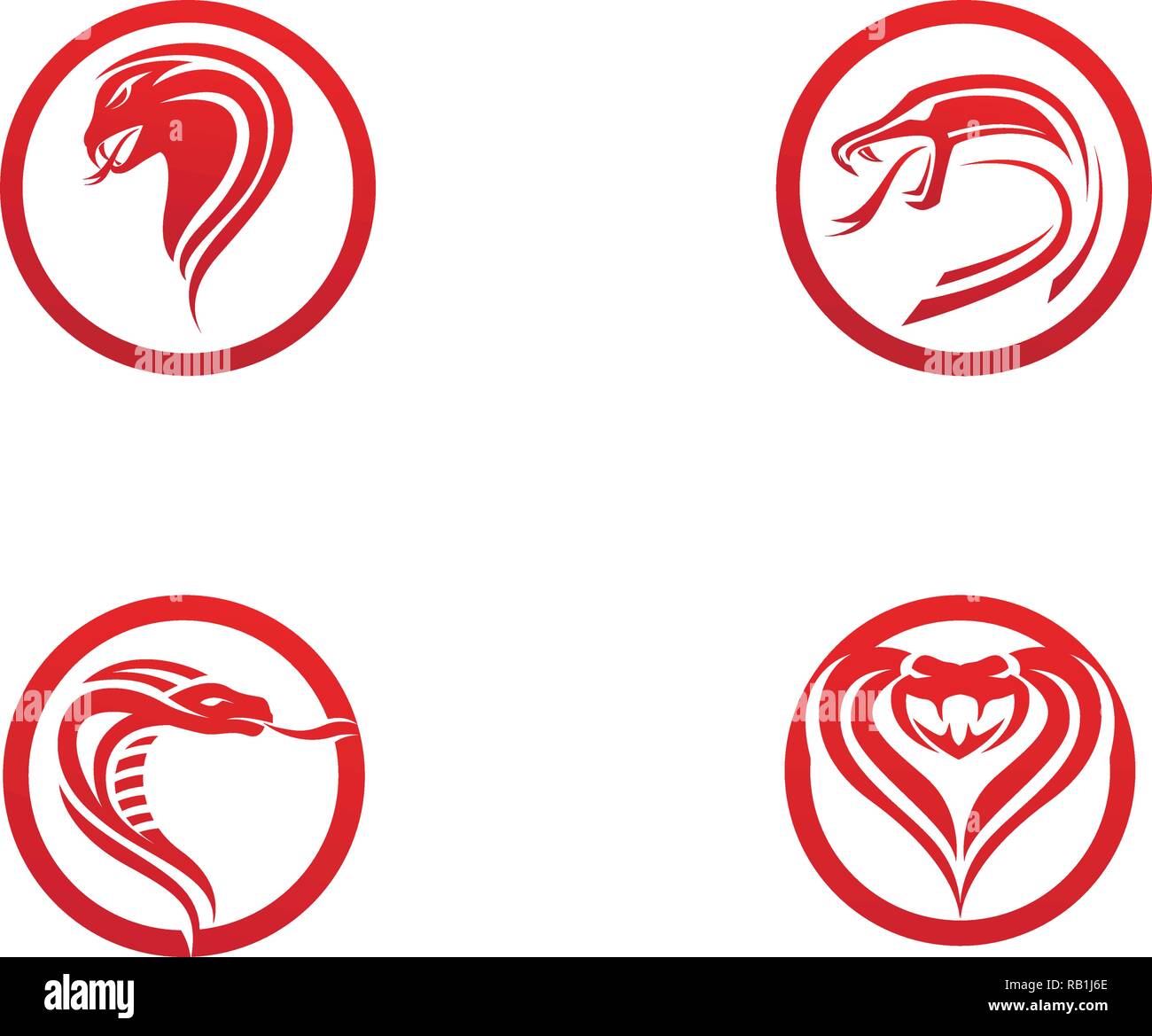 viper snake logo design element danger snake icon. viper symbol Stock ...