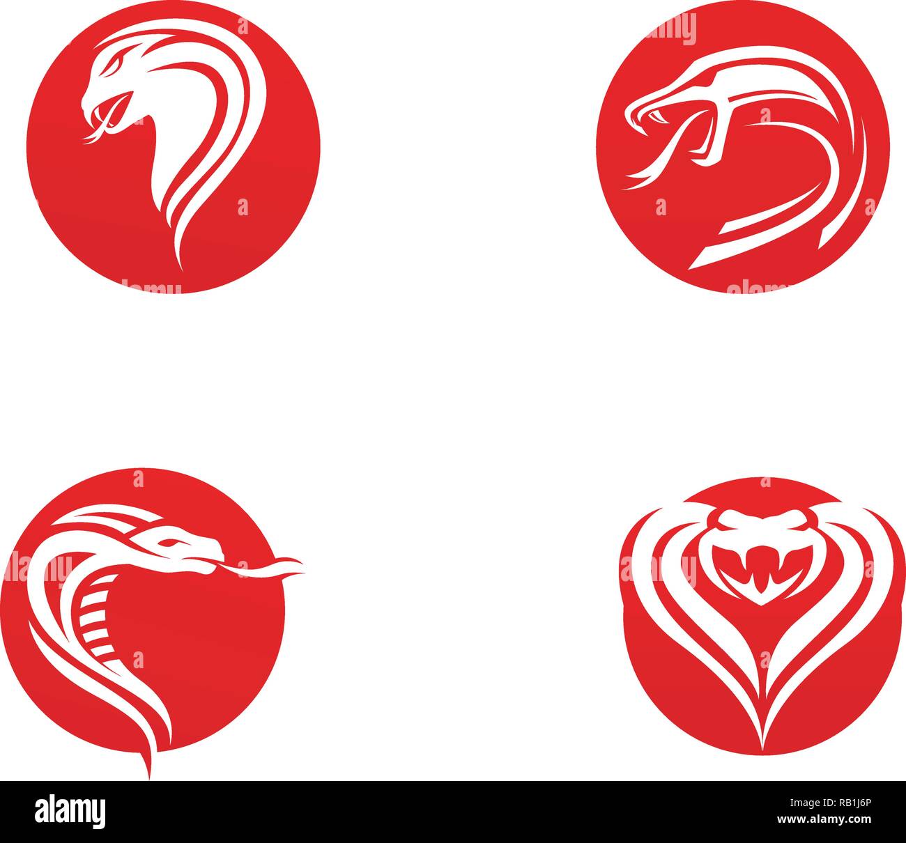 viper snake logo design element danger snake icon. viper symbol Stock ...