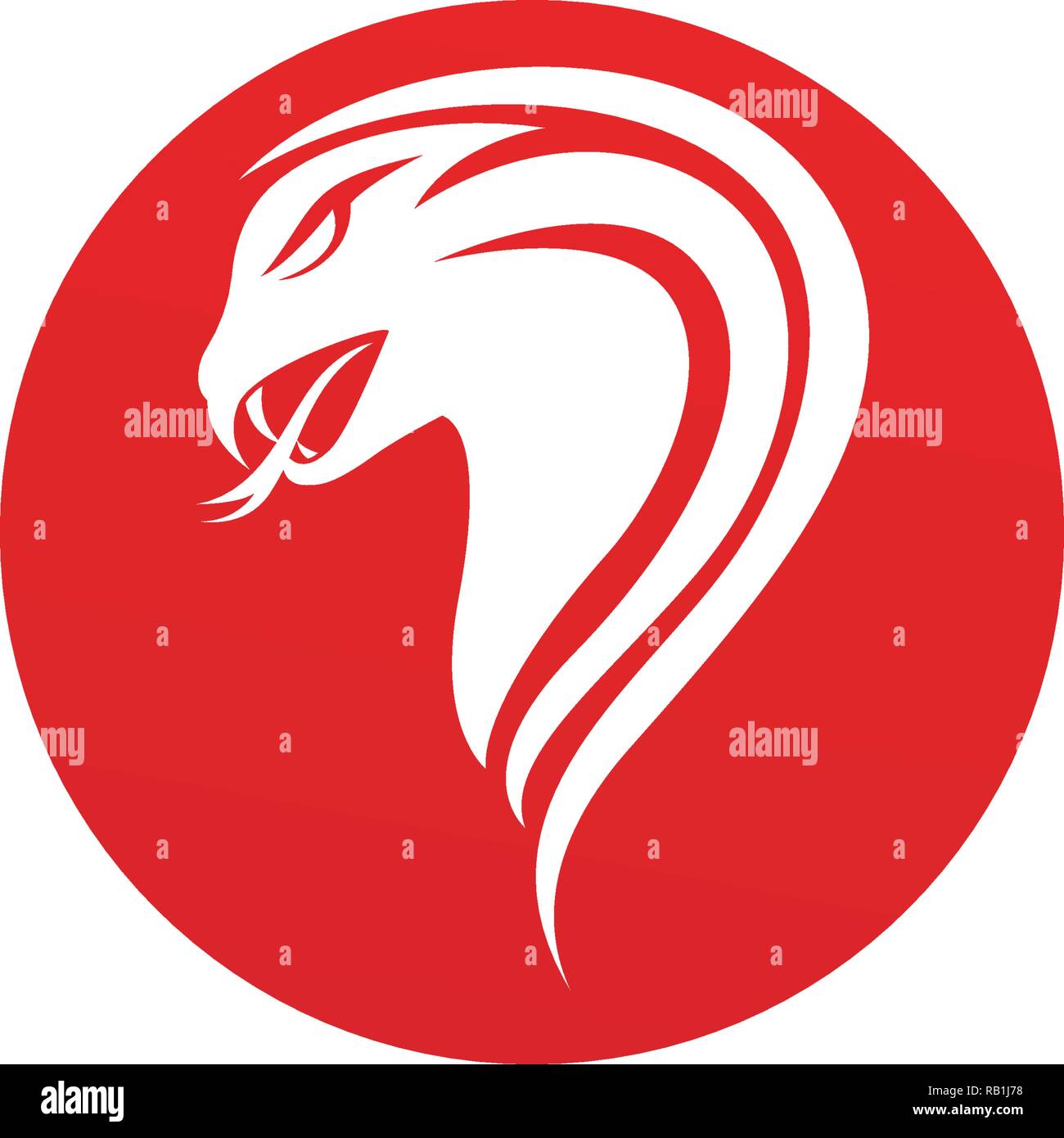 viper snake logo design element danger snake icon. viper symbol Stock ...