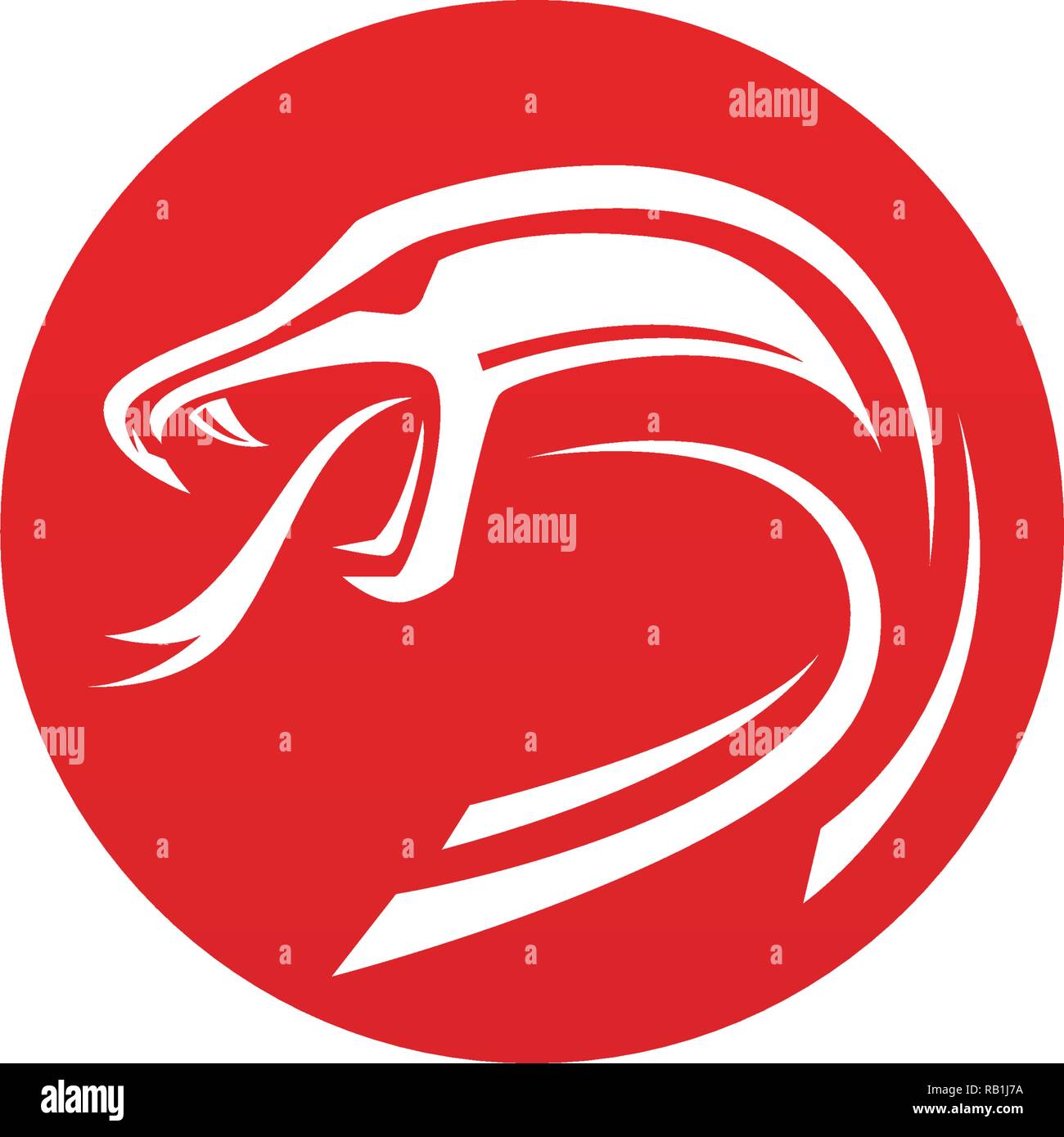 viper snake logo design element danger snake icon. viper symbol Stock ...