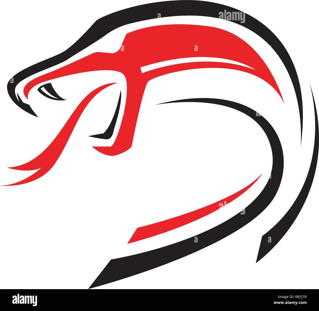 viper snake logo design element danger snake icon. viper symbol Stock ...