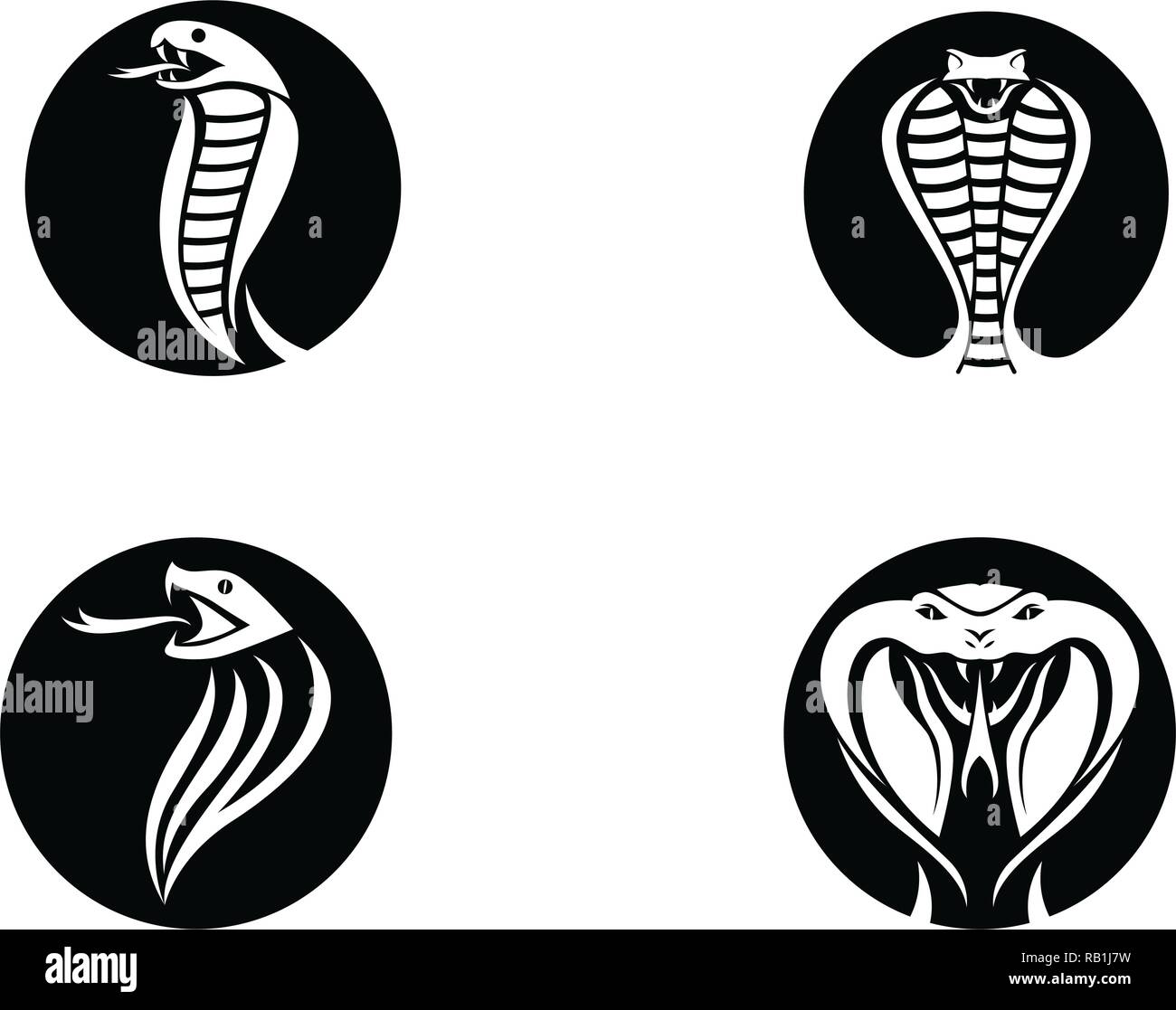 Viper Vector Logo Viper Snake Logo Design Element Danger Snake Icon.