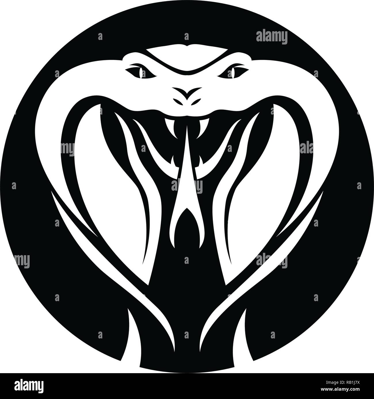 viper snake logo design element danger snake icon. viper symbol Stock ...