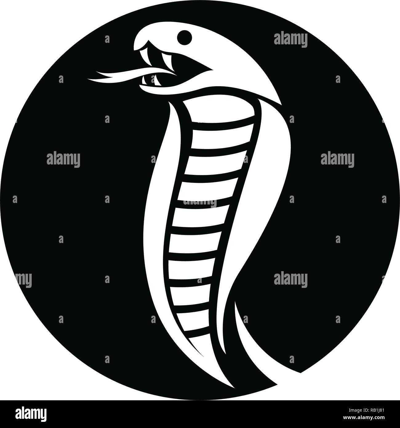 viper snake logo design element danger snake icon. viper symbol Stock ...