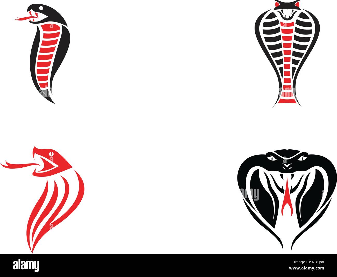 viper snake logo design element danger snake icon. viper symbol Stock ...