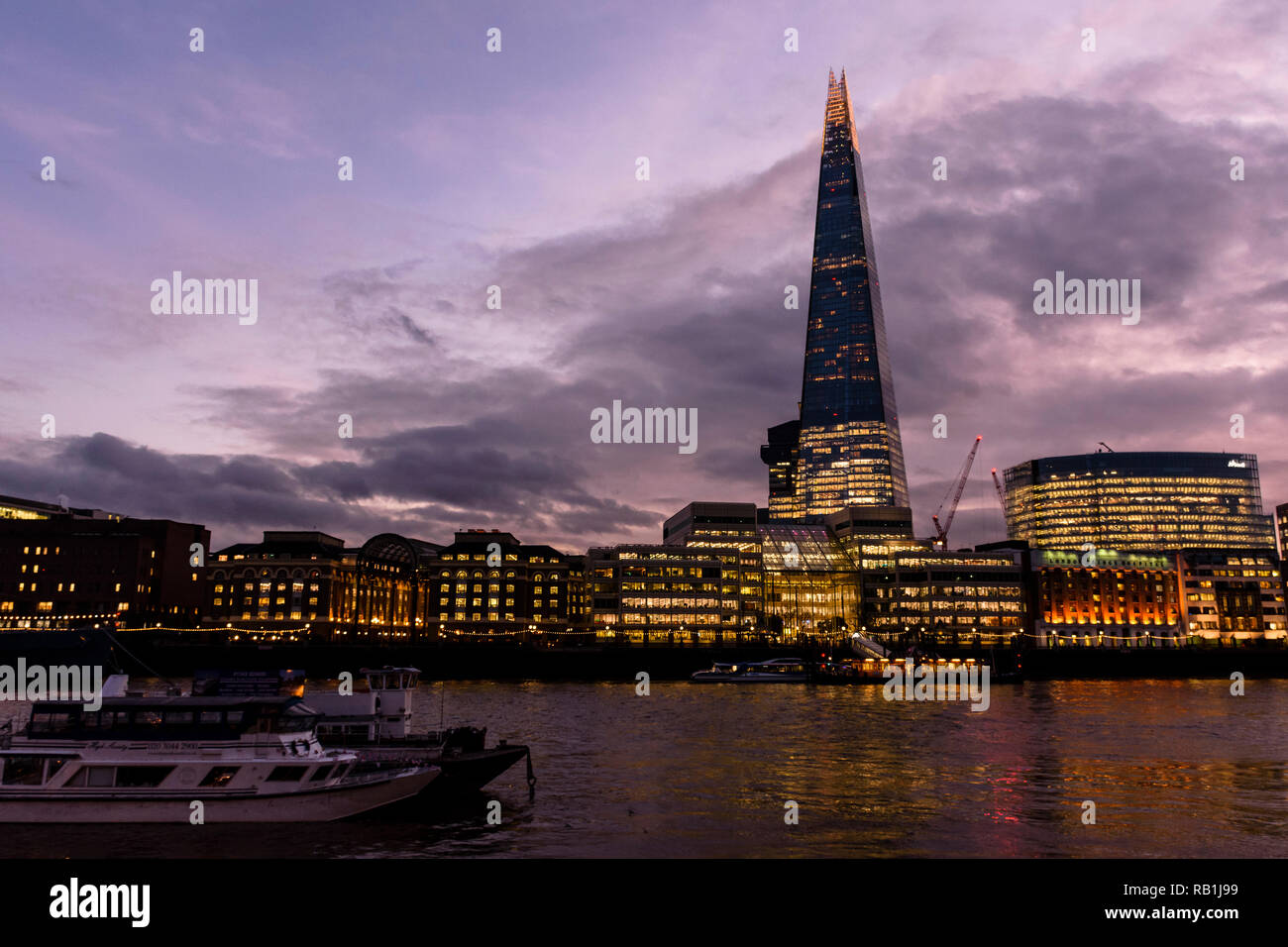 London skyline at evening Stock Photo - Alamy