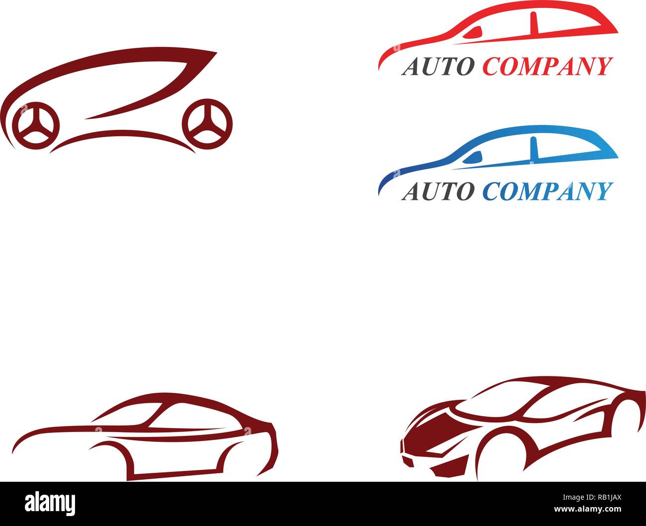 Auto car Logo Template Stock Vector Image & Art - Alamy