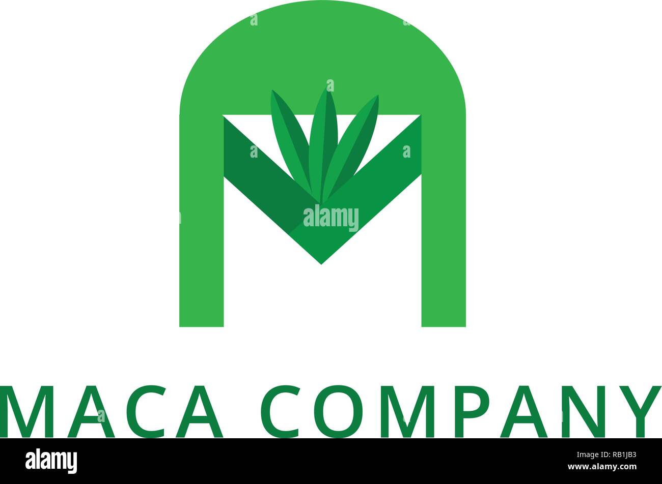 Letter M Nature logo design Stock Vector Image & Art - Alamy