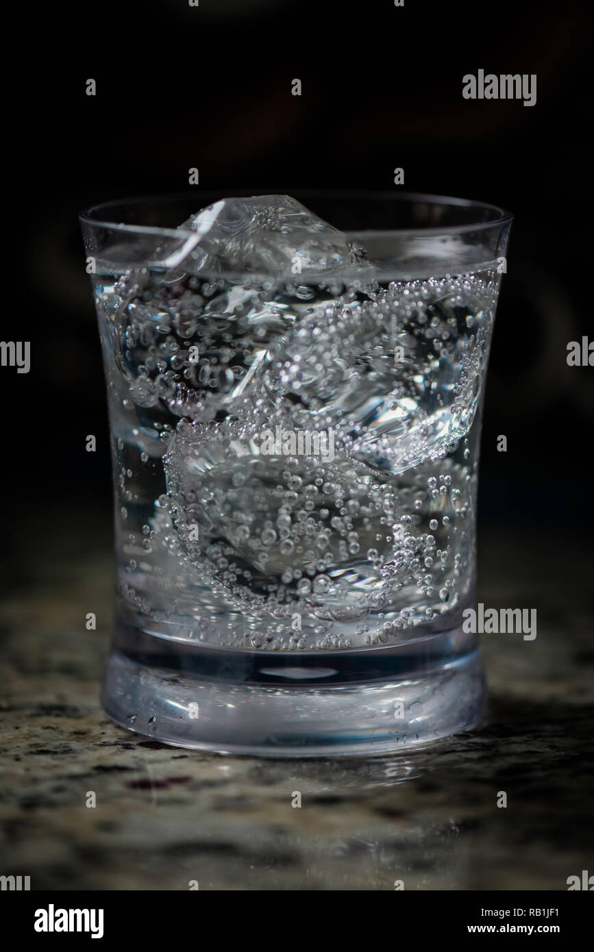 Sparkling water in a tumbler Stock Photo - Alamy