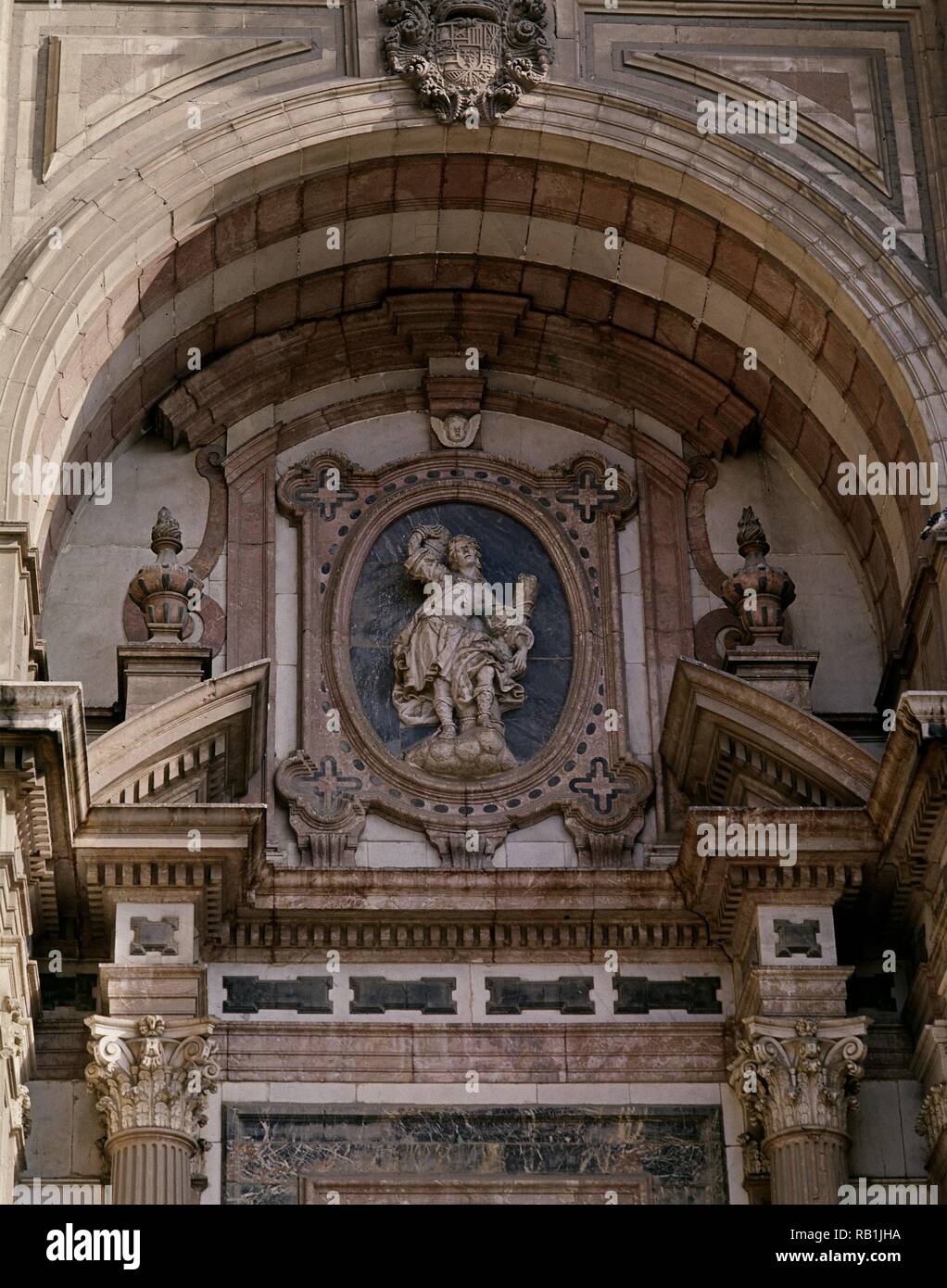 CATEDRAL-FACHADA DET. Location: CATEDRAL DE LA ENCARNACION. Malaga. SPAIN Stock Photo - Alamy
