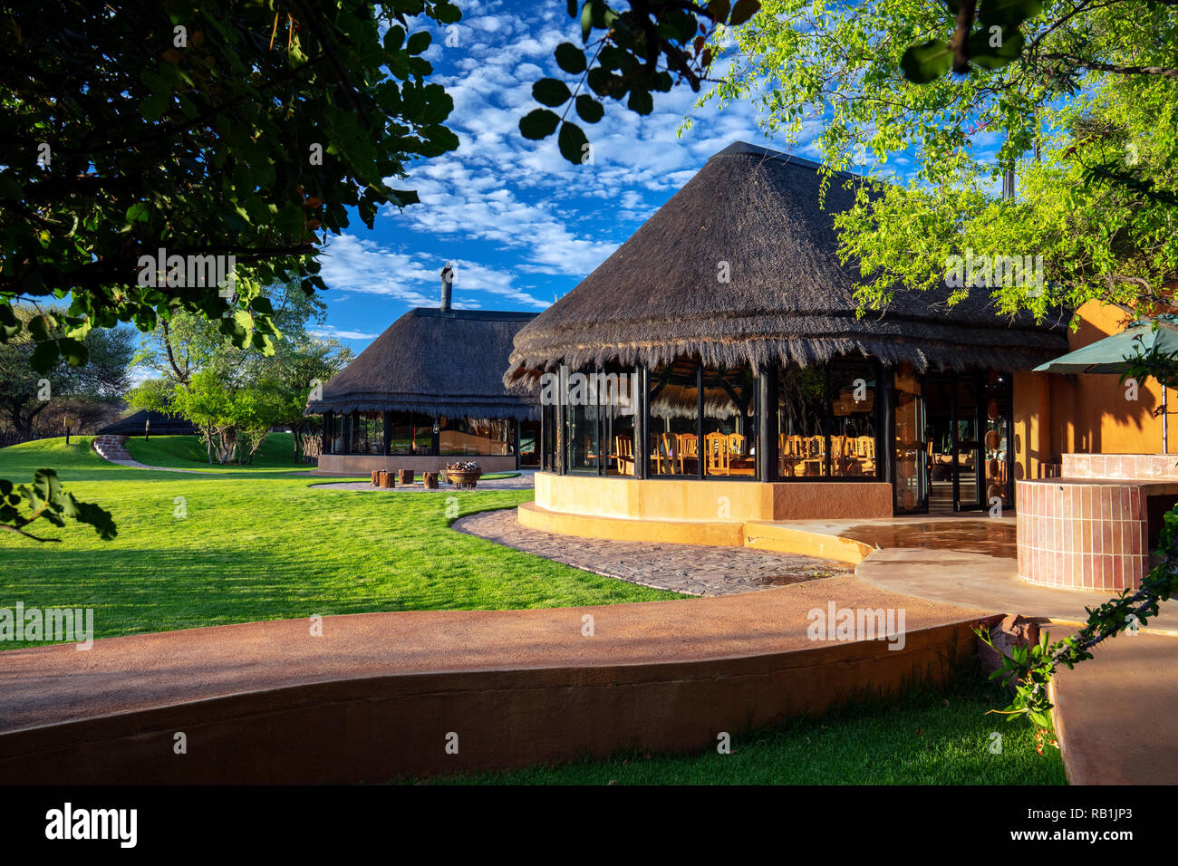 Okonjima Bush Camp, Okonjima Nature Reserve, Namibia, Africa Stock ...