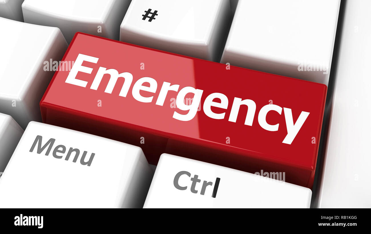 Emergency concept computer hi-res stock photography and images - Alamy