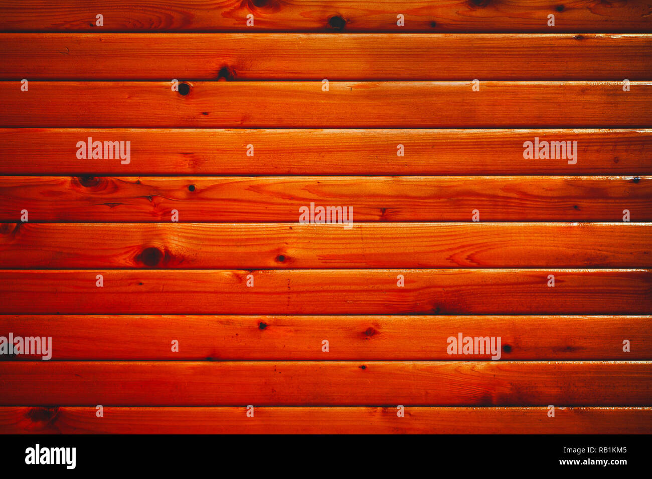 Red wide wooden boards, horizontal lumbers Stock Photo - Alamy