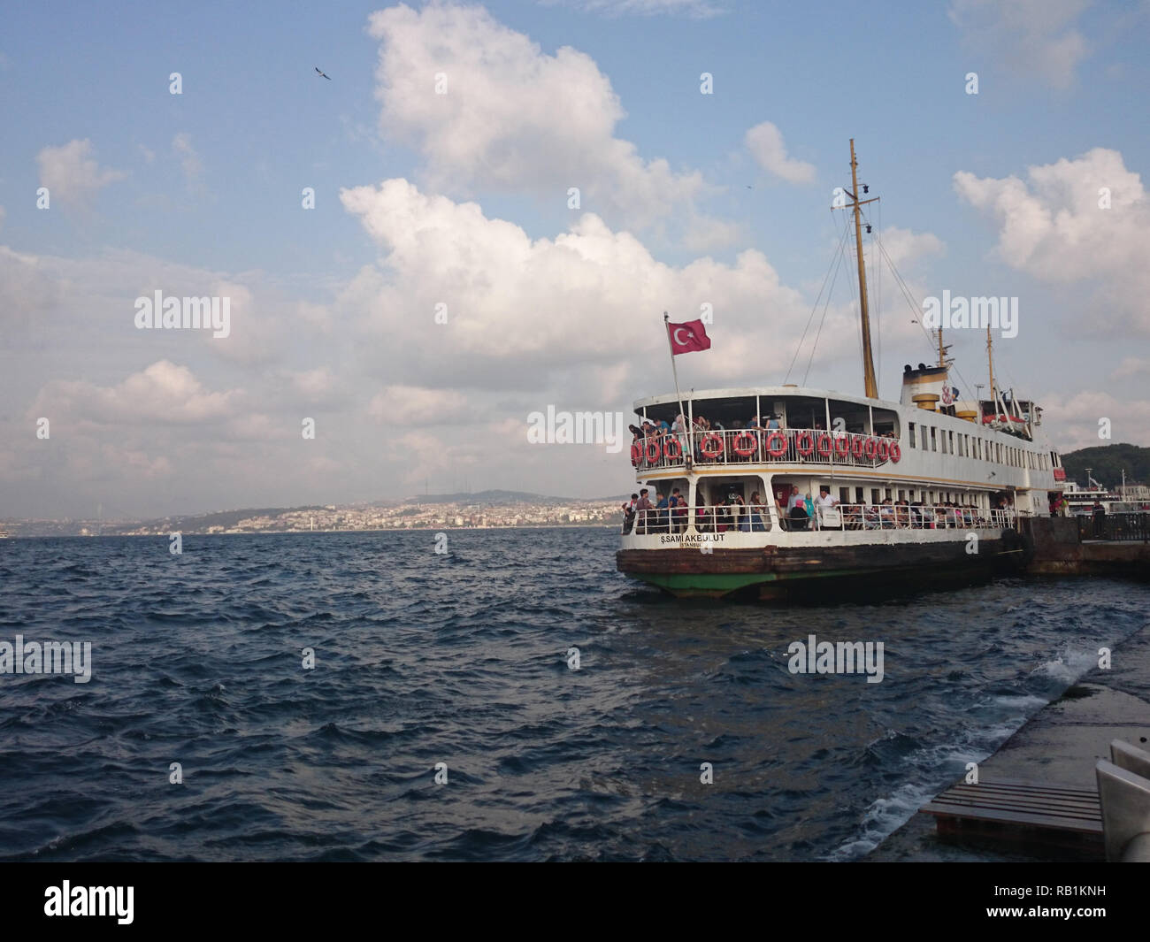 The ferry pier to act in Istanbul Turkey Stock Photo - Alamy