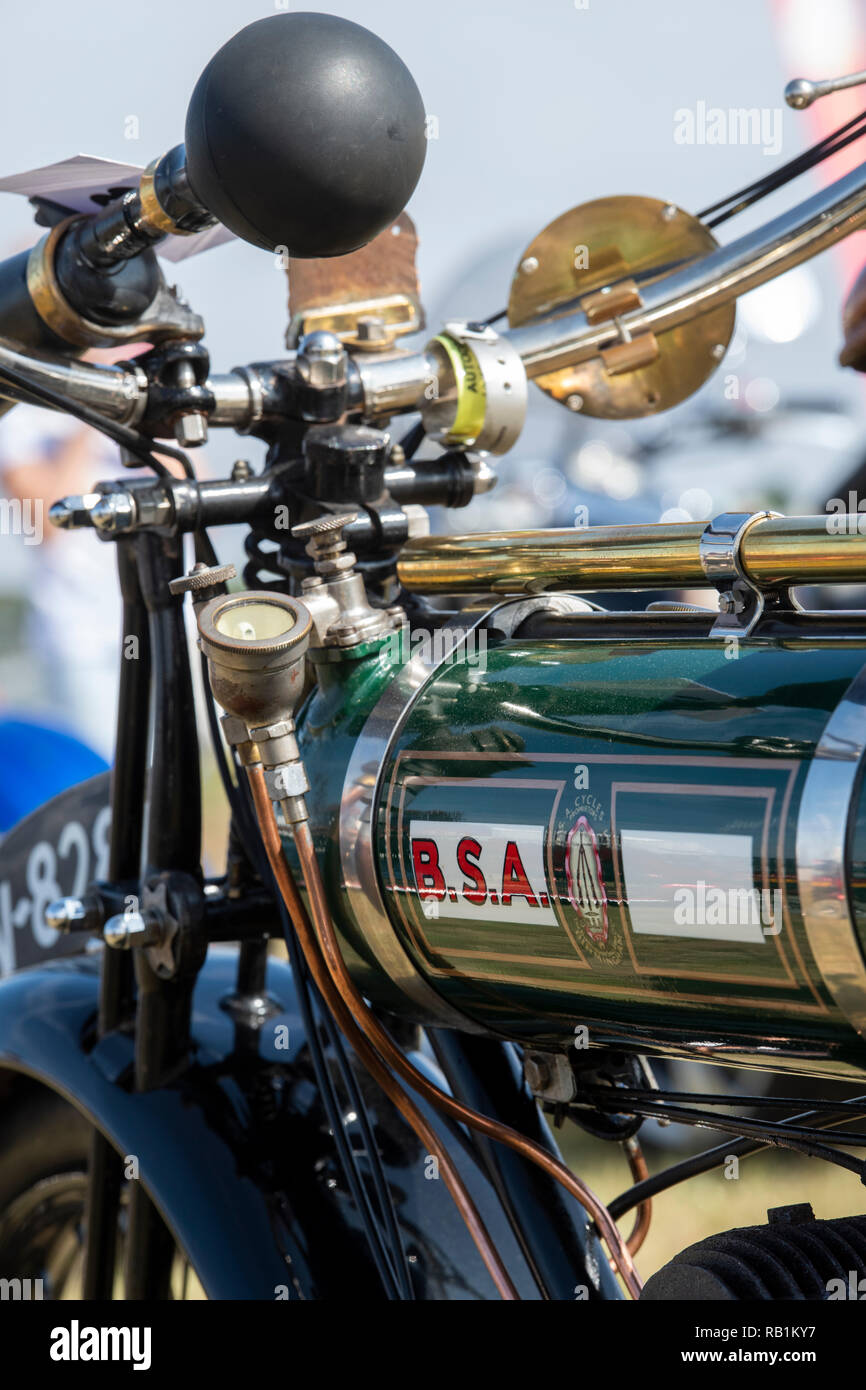 Vintage 1925 BSA B25 motorcycle. UK Stock Photo - Alamy
