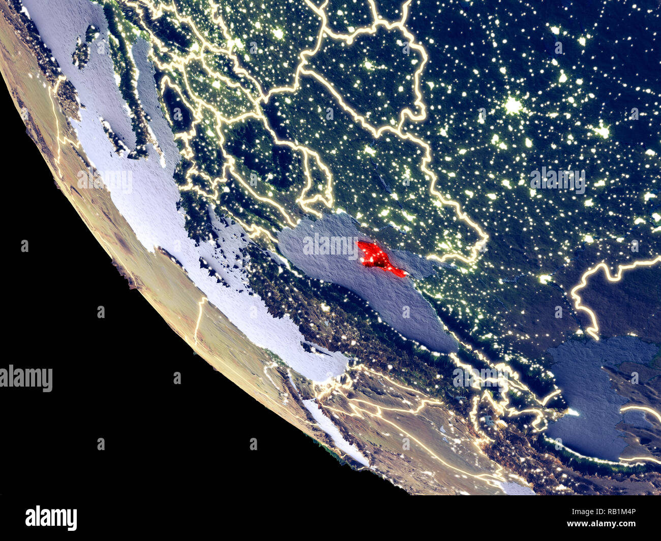 Crimea map satellite hi-res stock photography and images - Alamy