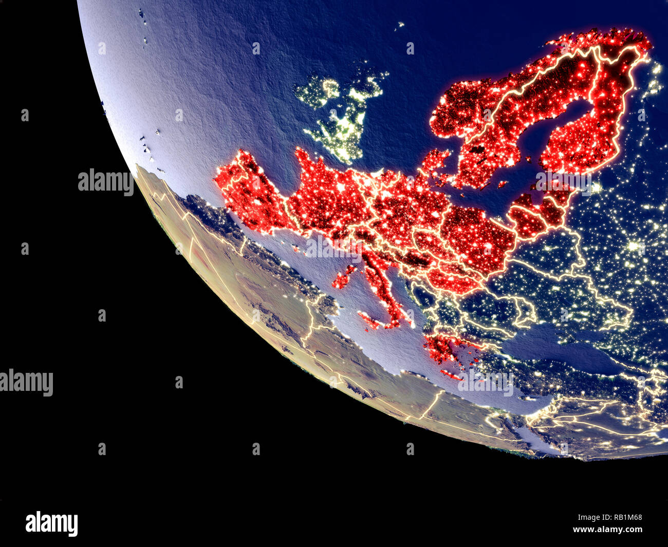 Schengen countries map hi-res stock photography and images - Alamy