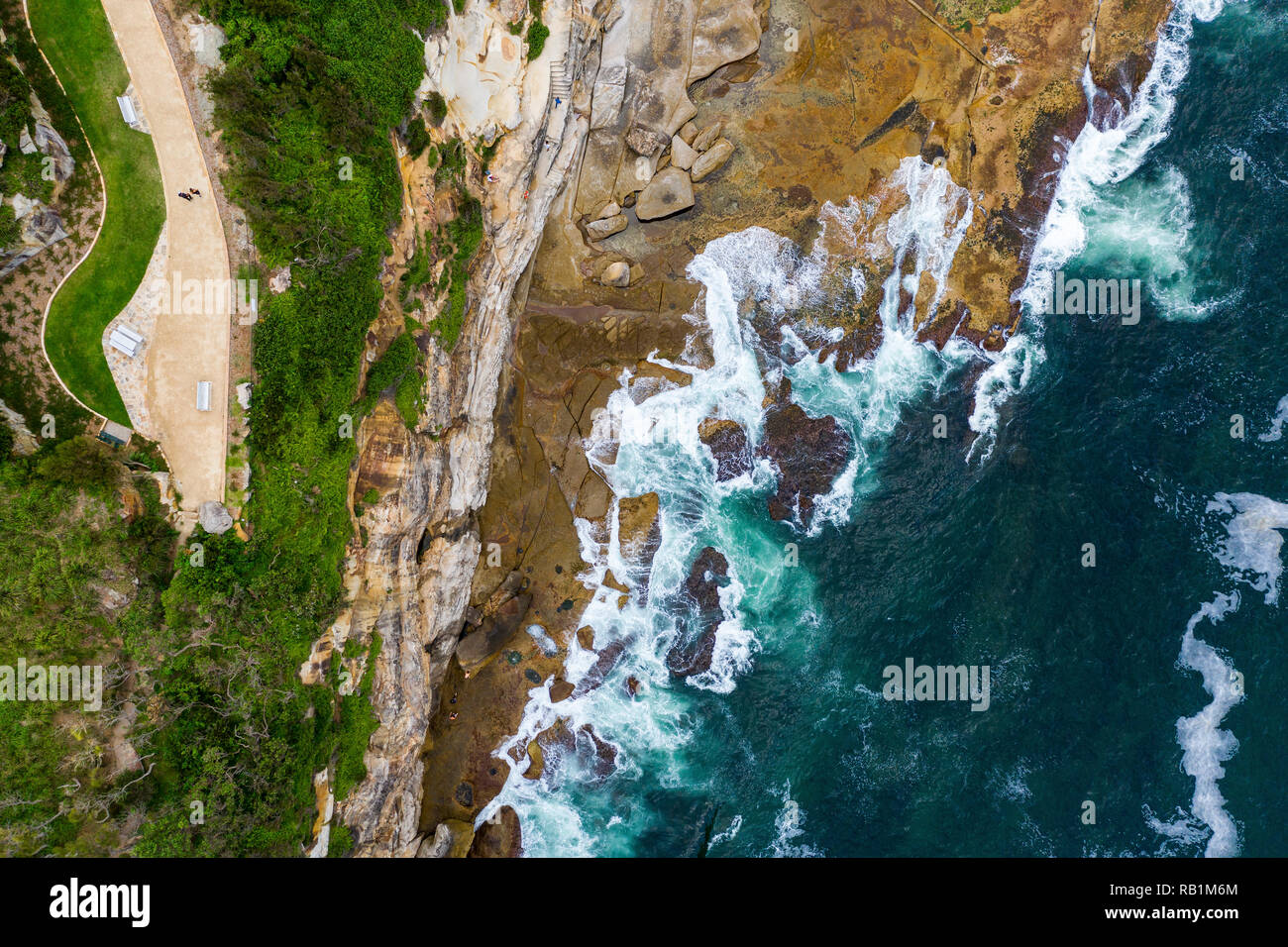 Aerial view of footpath hi-res stock photography and images - Alamy