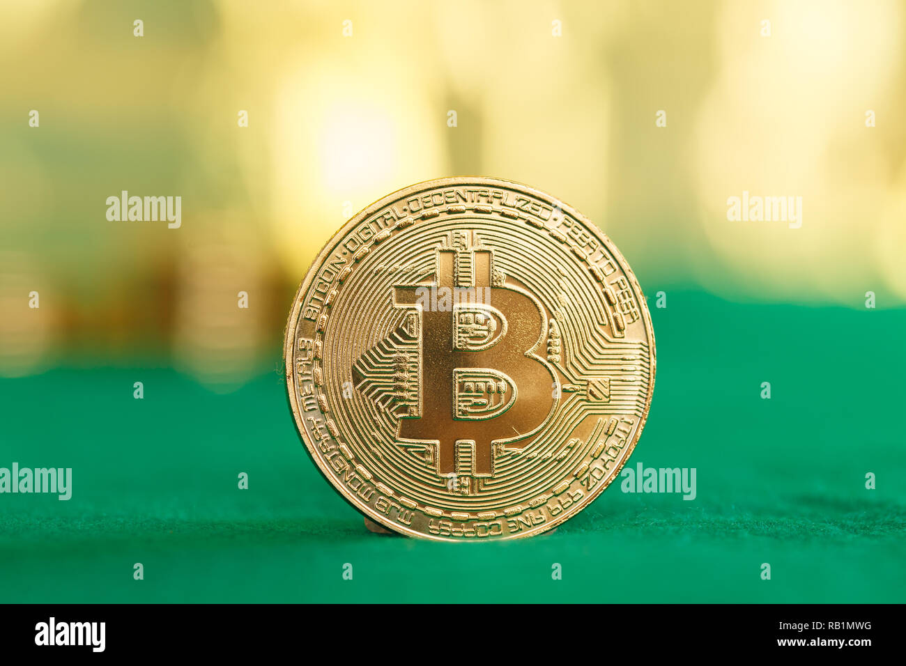 Bitcoin the future of the world currency system Stock Photo - Alamy