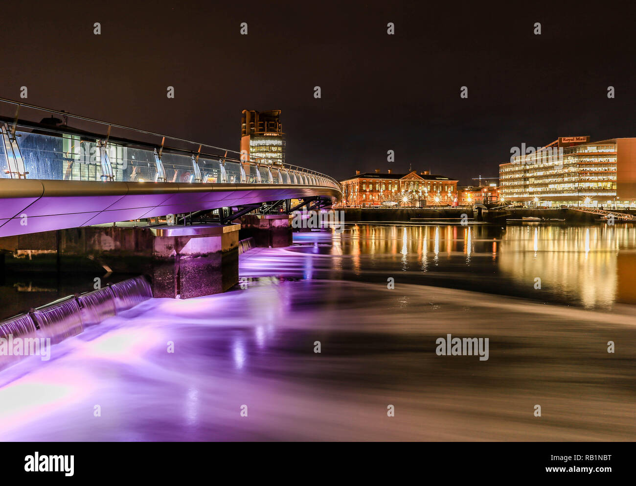 Walkway river lagan hi-res stock photography and images - Alamy