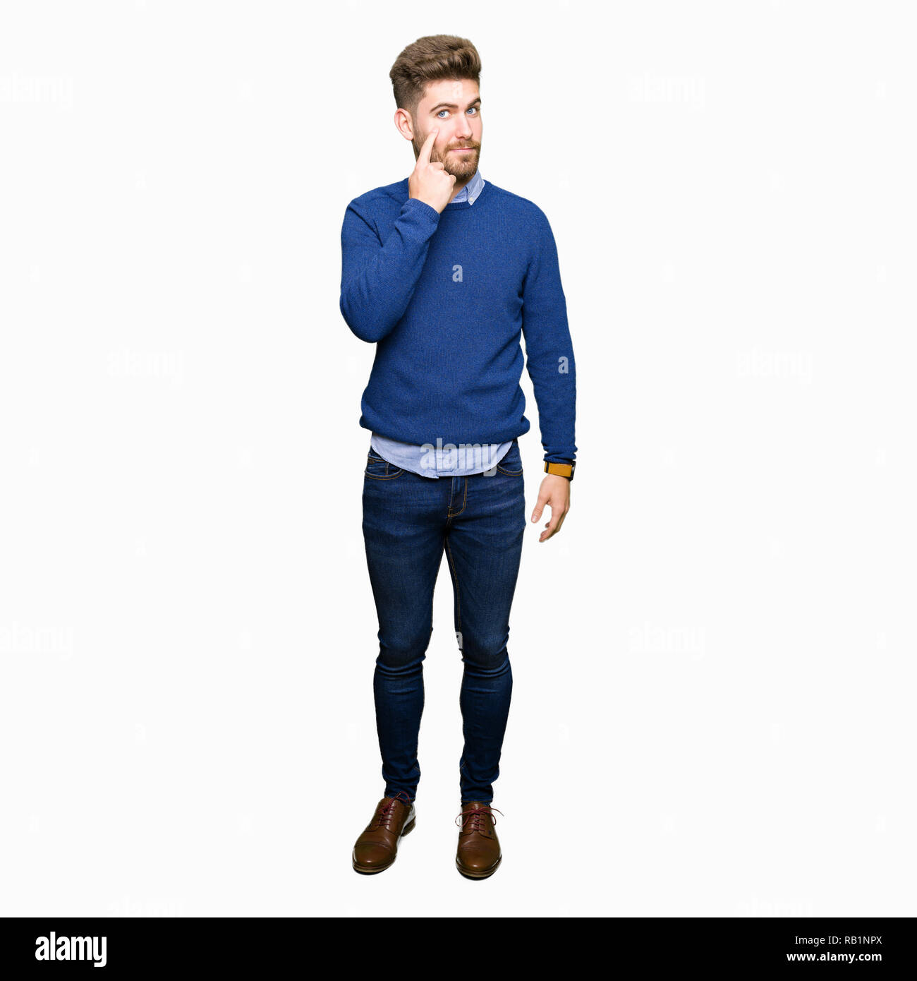 Serious portrait watching Cut Out Stock Images & Pictures - Alamy