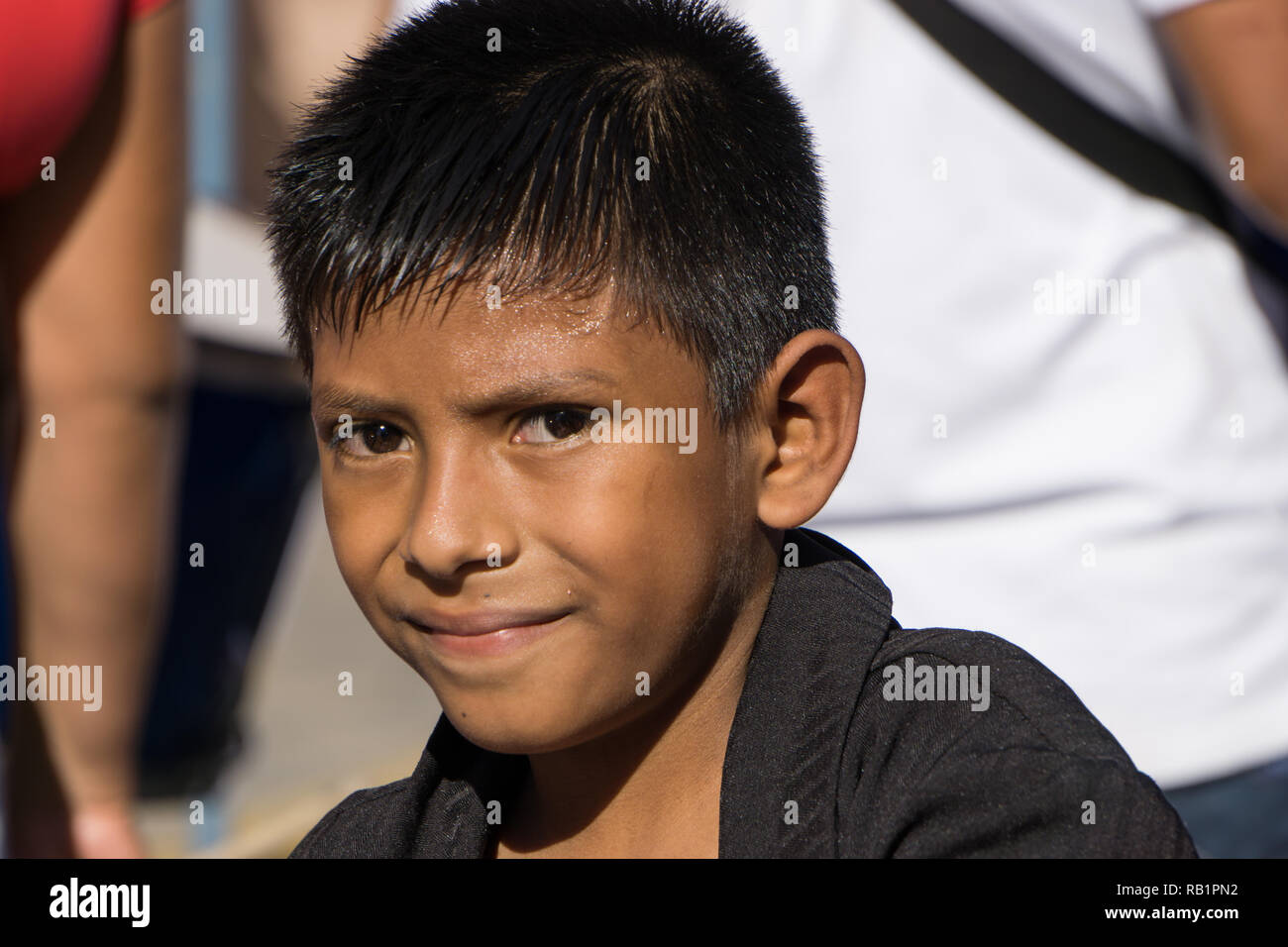 Granada, Nicaragua – February 15, 2017: kid wearing traditional dress ...